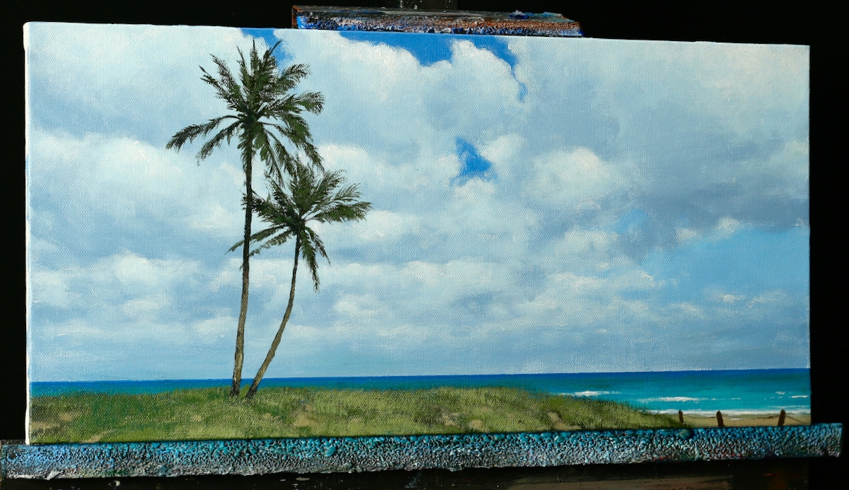 The Two Palms - An Acrylic Painting Lesson ONLINE with Tim Gagnon | Tim ...