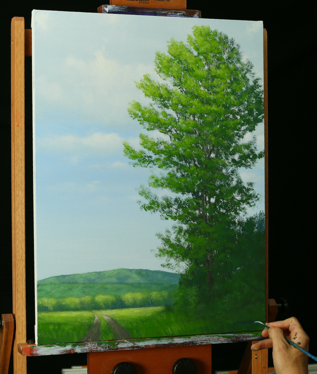 Hazy Spring - An Acrylic Painting Lesson ONLINE | Tim Gagnon Studio