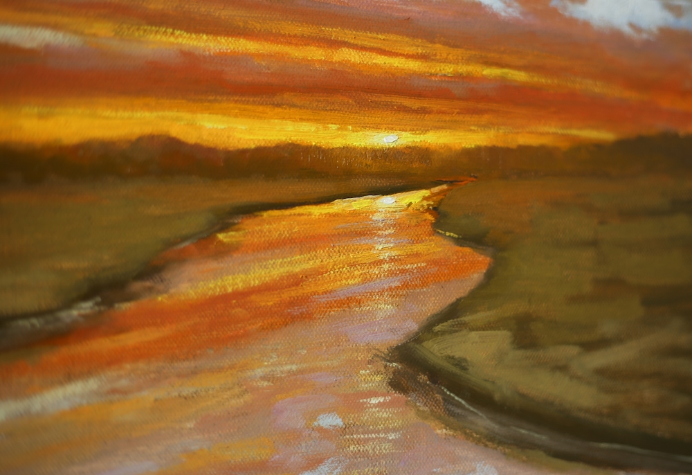 Loose Sunset Stream - An Oil Painting Lesson ONLINE | Tim Gagnon Studio